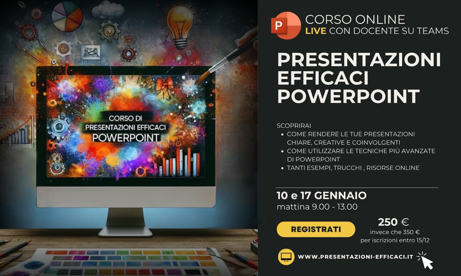 Corso per privati PowerPoint efficace | Presentazioni Efficaci PowerPoint